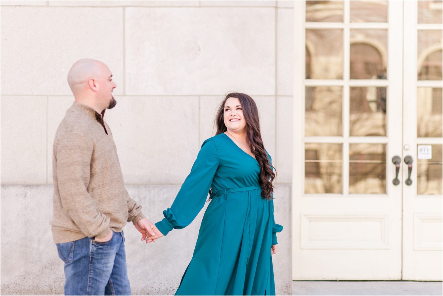 Downtown Macon Winter Engagement Session | Tori and Alec ...