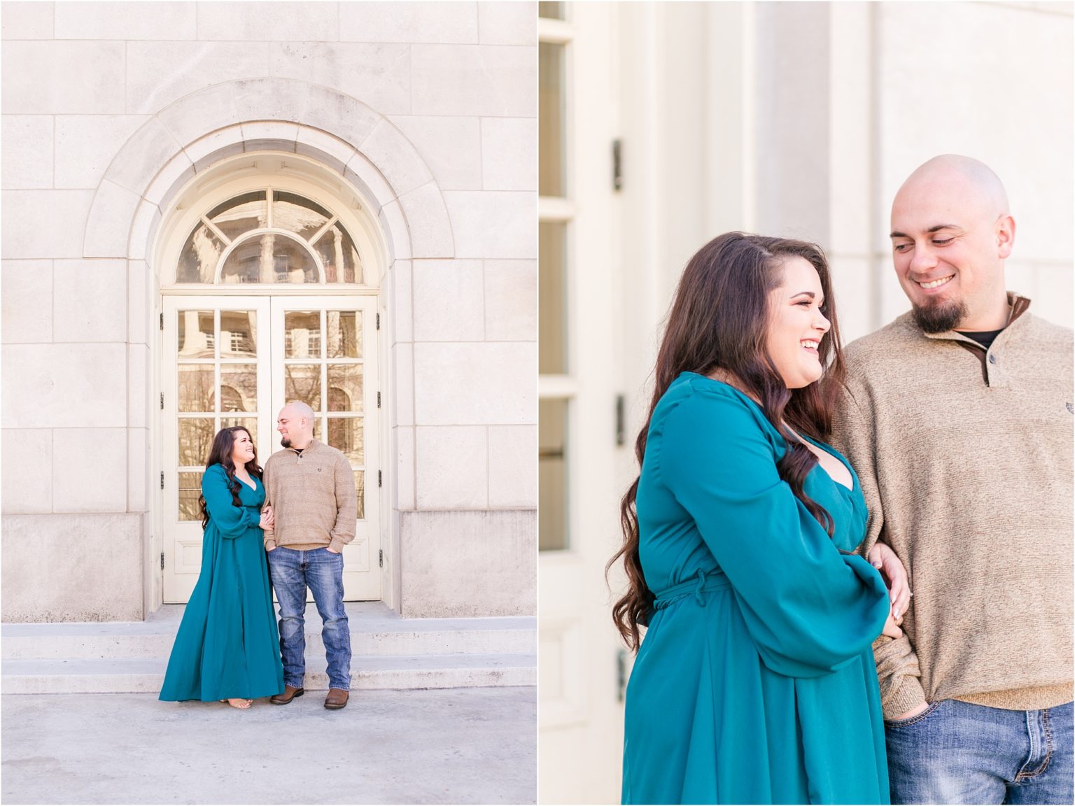 Downtown Macon Winter Engagement Session | Tori and Alec ...
