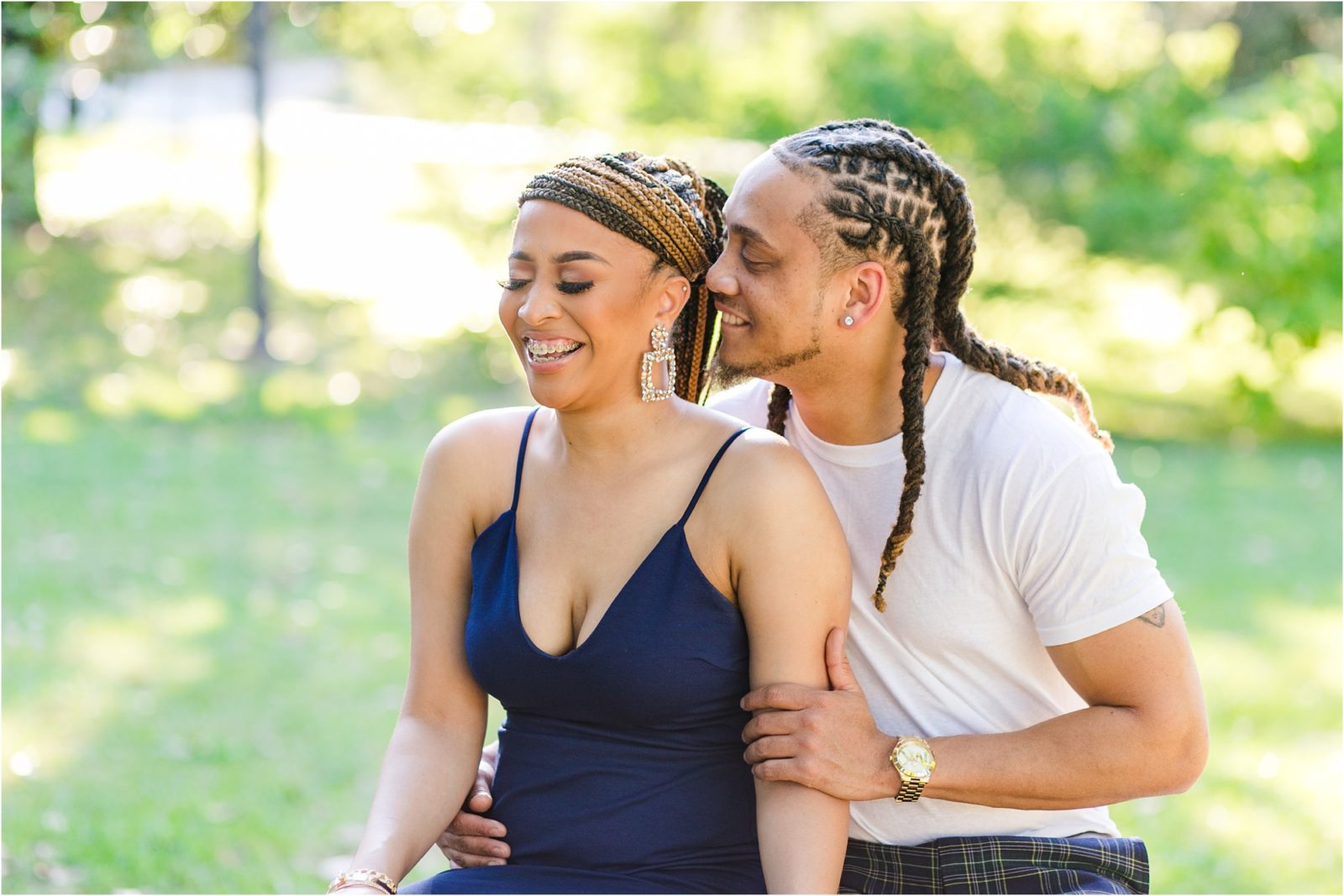 A Sunset Engagement Session at Tattnall Square Park | Destinee and ...